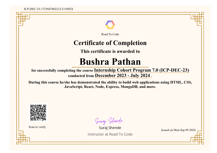 Bushra Pathan - Student of Savitribai Phule Pune University | LinkedIn